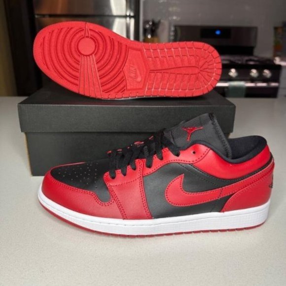 Jordan | Shoes | Brand New Jordan Low Reverse Bred 220 | Poshmark